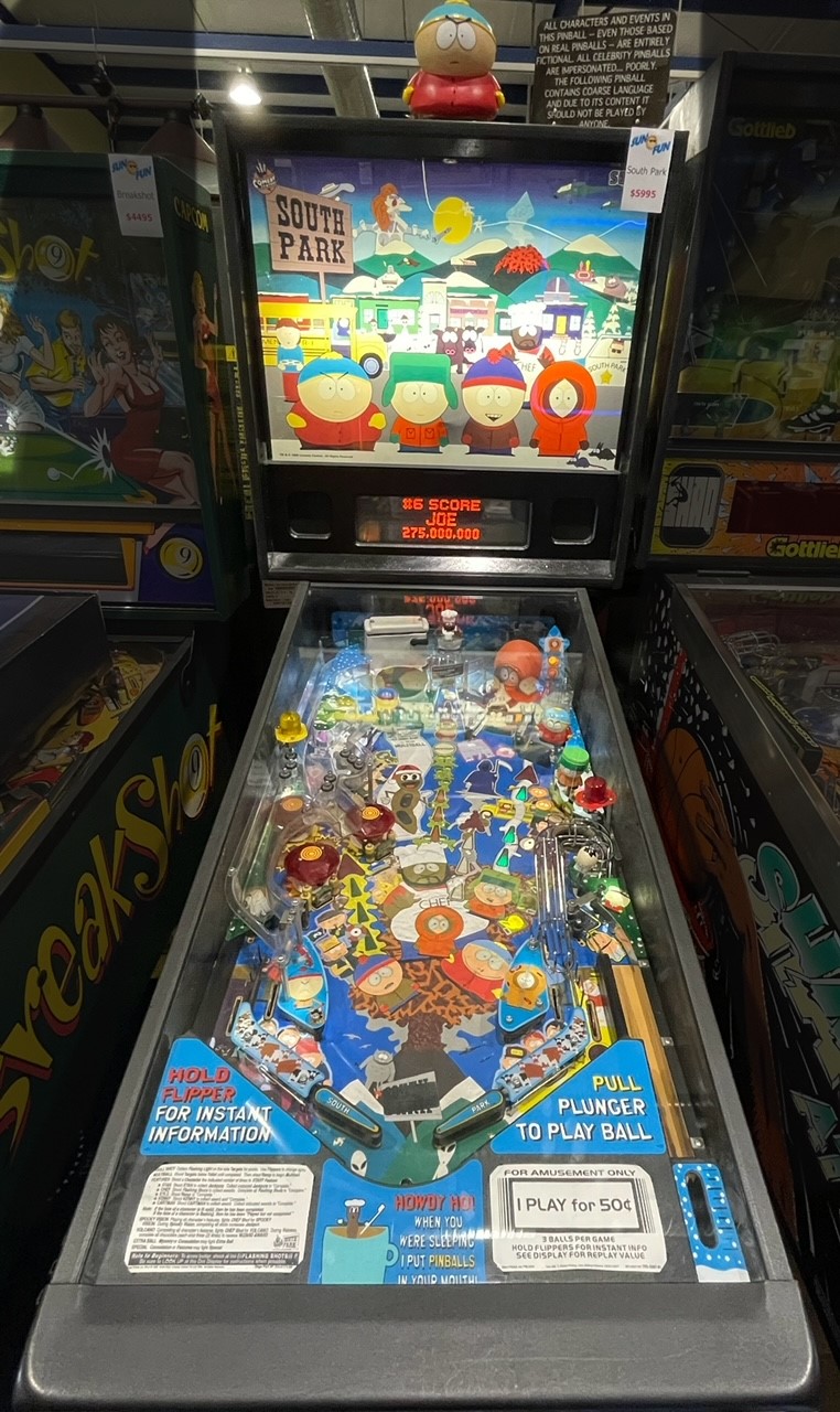 South Park Pinball - Sun Fun Amusements